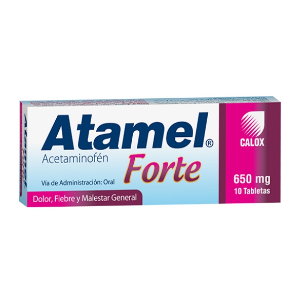 Atamel Forte Acetaminofén 650mg x 10 Tabletas Calox - Farmadon - La ...
