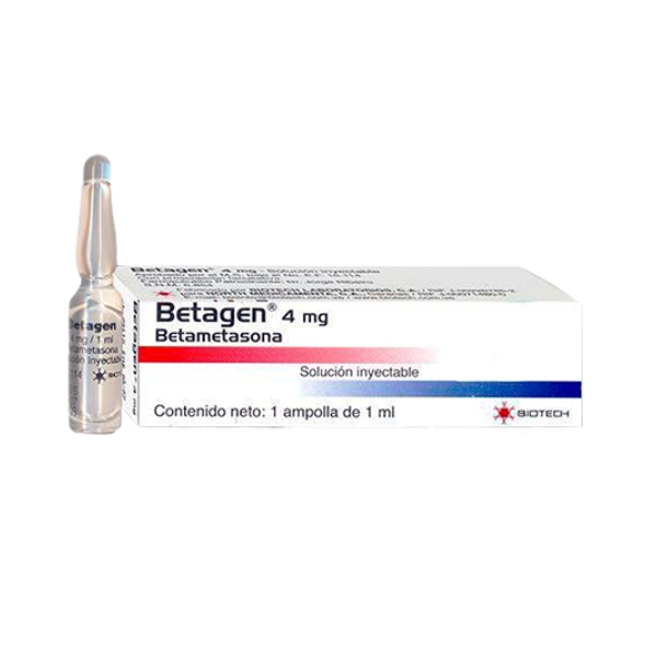Betagen Betametasona Ampolla 4mg/1ml Biotech - Farmadon - La Farmacia ...