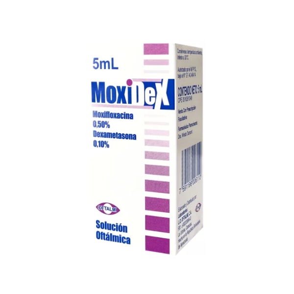 Moxidex Dexametasona+Moxifloxacina Solución Oftálmica 5ml Oftalmi ...