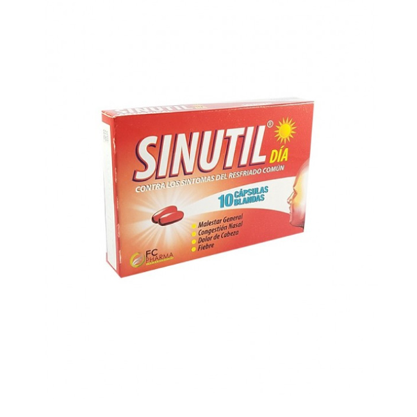Sinutil Noche Acetaminofén+Clorfenamina 5 Cápsulas - FC Pharma ...