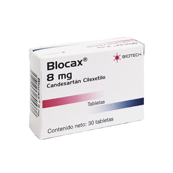 Blocax Candesartán 8mg x 30 Tabletas - Biotech - Farmadon - La Farmacia ...