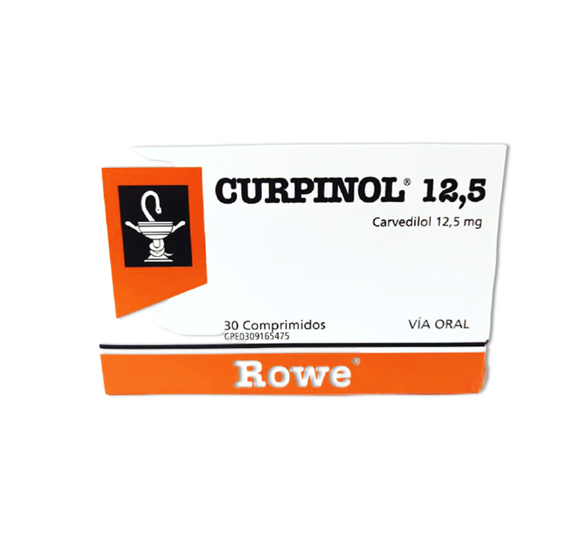 Curpinol Carvedilol 12.5mg x 30 Comprimidos - Rowe - Farmadon - La ...