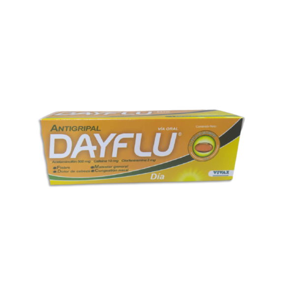 Dayflu Día Acetaminofén+Clorfeniramina X 10 Cápsulas Blandas Vivax ...