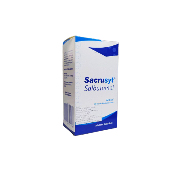 Sacrusyt Salbutamol Inhalador 100mcg/200 Dosis - Shandong - Farmadon ...
