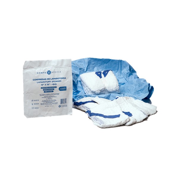 Compresas De Laparotomía (18 x 18) X 5 Esponjas - Compo Medica ...