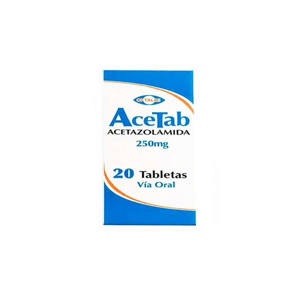 Acetad Acetazolamida Tabletas 250mg x 20 Tabletas - Oftalmi - Farmadon ...