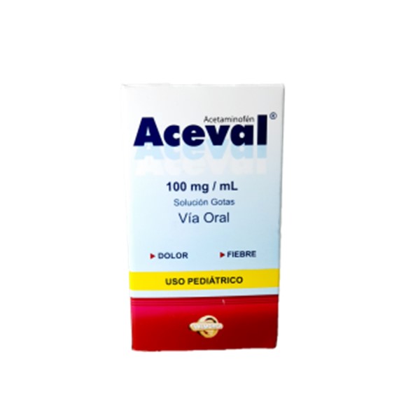 Aceval Acetaminofén Pediátrico 100mg/ml 30ml Valmorca - Farmadon - La ...