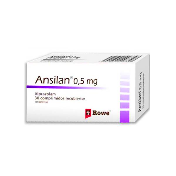 Ansilan Alprazolam 1mg x 30 Comprimidos - Rowe - Farmadon - La Farmacia ...