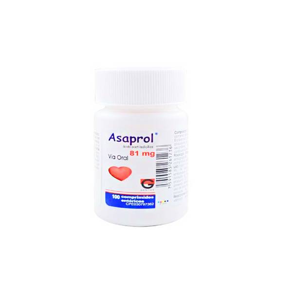 Asaprol Ácido Acetilsalicílico 81mg x 100 Comprimidos - Leti - Farmadon ...