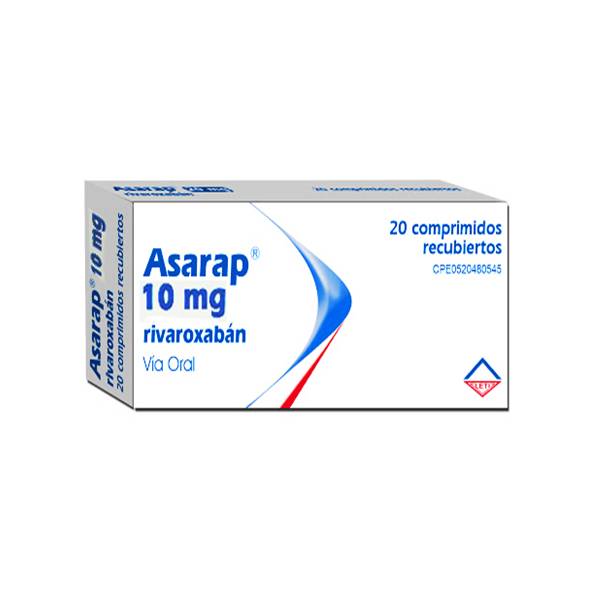 Asarap Rivaroxaban 10mg. x 20 Comprimidos - Leti - Farmadon - La ...