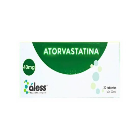 Atorvastatina 40mg x 30 Tabletas - Aless - Farmadon - La Farmacia de la Esquina