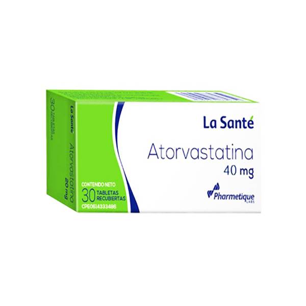 Atorvastatina 40mg x 30 Tabletas - La Sante - Farmadon - La Farmacia de la Esquina