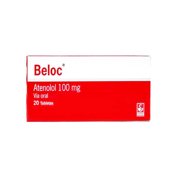 Beloc Atenolol 100mg x 20 Tabletas - Siegfried - Farmadon - La Farmacia ...
