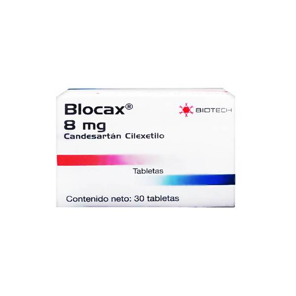 Blocax Candesartán 8mg x 30 Tabletas - Biotech - Farmadon - La Farmacia ...
