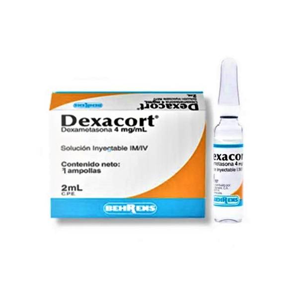 Dexacort Dexametasona Ampolla 4mg/2ml I.M/IV Behrens - Farmadon - La ...