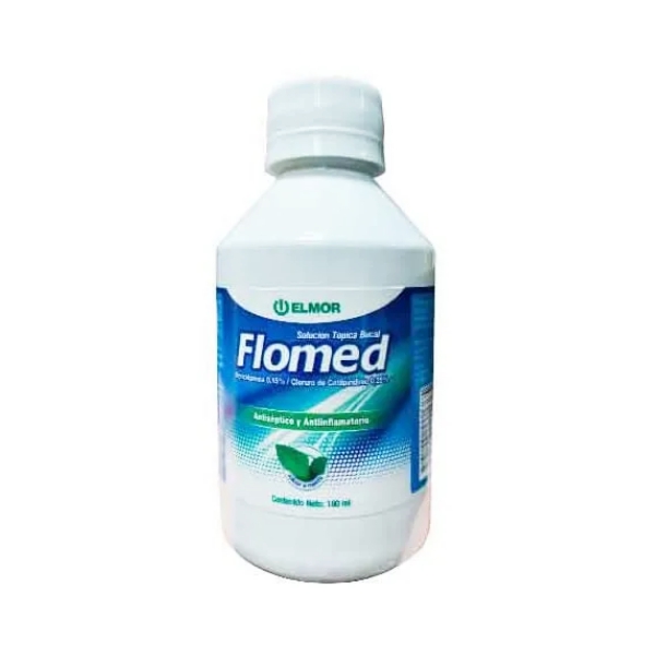 Flomed Menta Solución Bucal 180 ml - Elmor - Farmadon - La Farmacia de ...