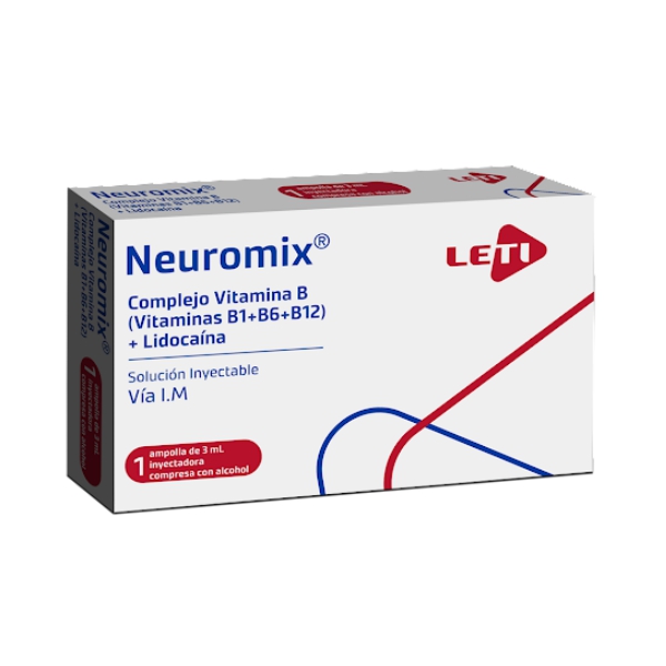 Neuromix Complejo B Ampolla 3ml/I.M Kit 1 Unidad - Leti - Farmadon - La ...