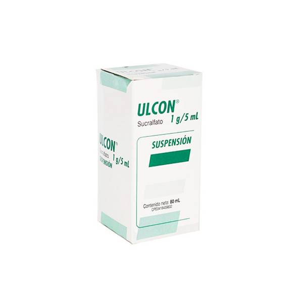Ulcon Sucralfato Suspensión 1gr/5ml 80ml Farma - Farmadon - La Farmacia ...