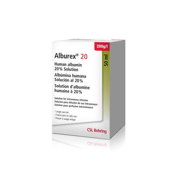 Alburex Ampolla 20%/50ml - CSL Behring - Farmadon - La Farmacia de la ...