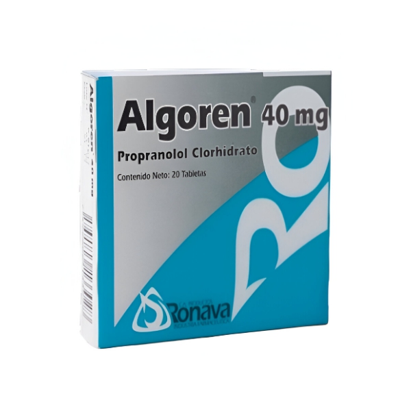 Algoren Propranolol 40mg x 20 Tabletas - Ronava - Farmadon - La ...