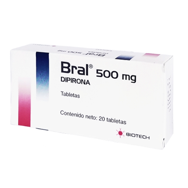 Bral Dipirona 500mg x 20 Tabletas - Biotech - Farmadon - La Farmacia de ...