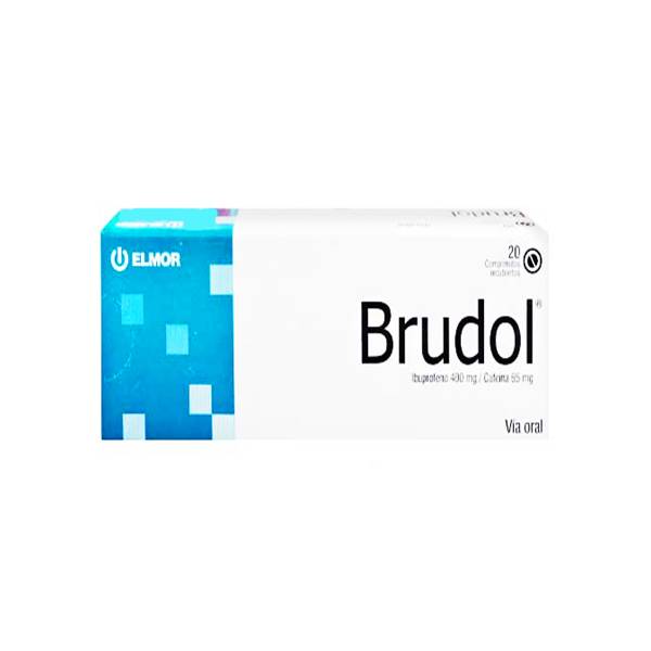 Brudol Ibuprofeno+Cafeína 400mg/65mg x 20 Comprimidos - Elmor ...