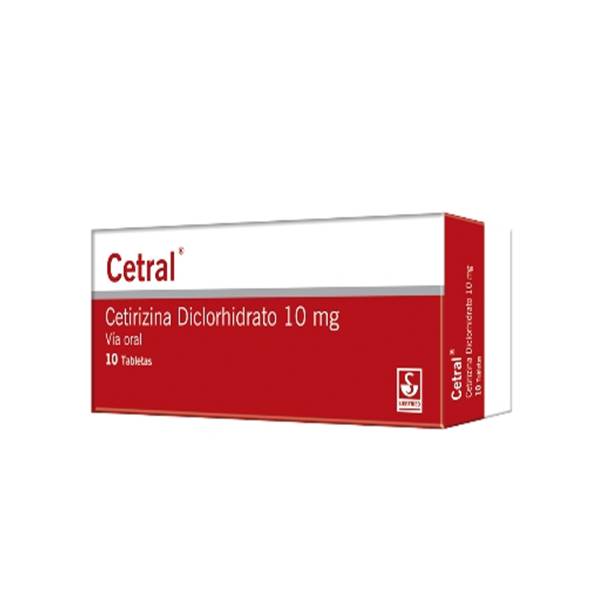 Cetral Cetirizina 10mg x 10 Tabletas - Siegfried - Farmadon - La ...