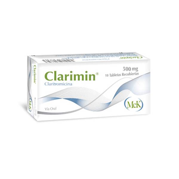Clarimin Claritromicina 500mg x 10 Tabletas - MCK - Farmadon - La ...