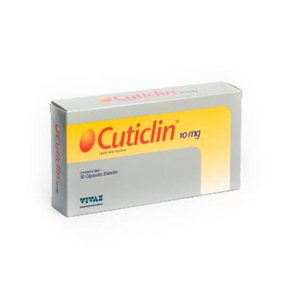 Cuticlin Isotretinoína 10mg x 30 Cápsulas - Vivax - Farmadon - La ...