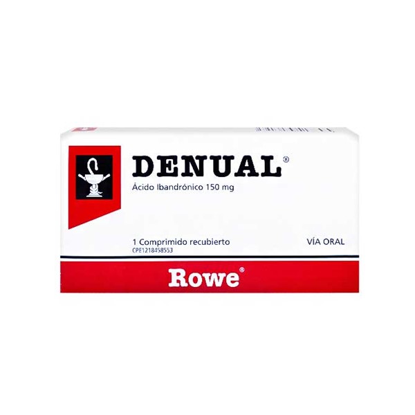 Denual Ácido ibandrónico 150mg x 1 Comprimidos - Rowe - Farmadon - La ...