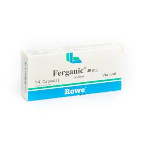 Ferganic Hierro 40mg x 14 Tabletas - Rowe - Farmadon - La Farmacia de ...
