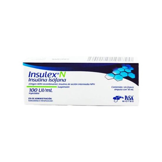Insulex N Insulina Ampolla 100Ui/ml - Pisa - Farmadon - La Farmacia de la Esquina