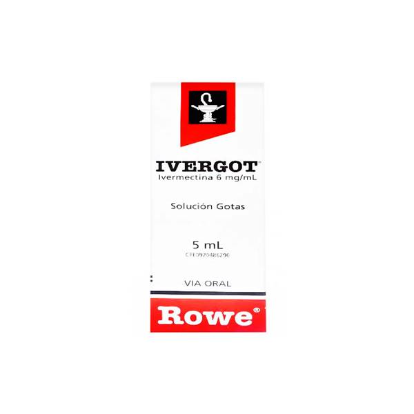 Ivergot Ivermectina Solución En Gotas 6mg/ml X 5ml - Rowe - Farmadon ...