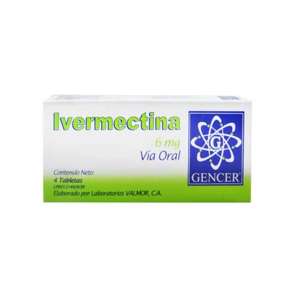 Ivermectina 6mg x 4 Tabletas - Gencer - Farmadon - La Farmacia de la ...