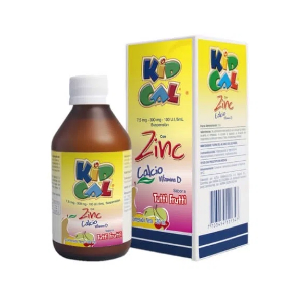 Kidcal Calcio+Vitamina D Jarabe Tutti-Fruti x 180ml - Farma - Farmadon ...