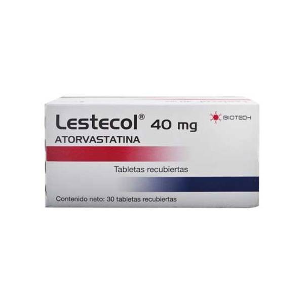 Lestecol Atorvastatina 40mg x 30 Tabletas - Biotech - Farmadon - La ...