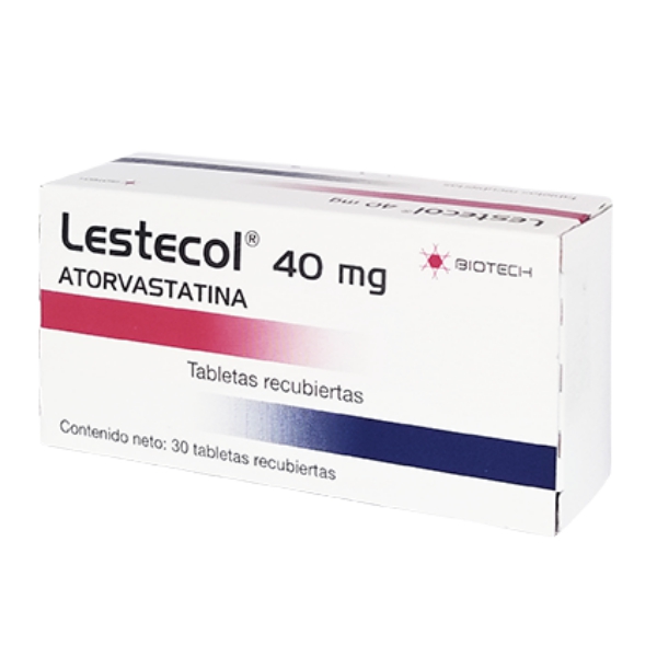 Lestecol Atorvastatina 40mg x 30 Tabletas - Biotech - Farmadon - La ...