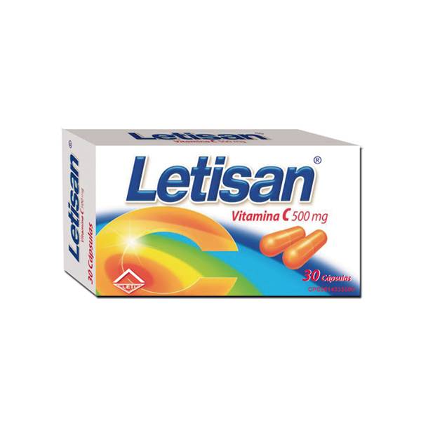 Letisan Vitamina C 500mg x 30 Cápsulas - Leti - Farmadon - La Farmacia ...