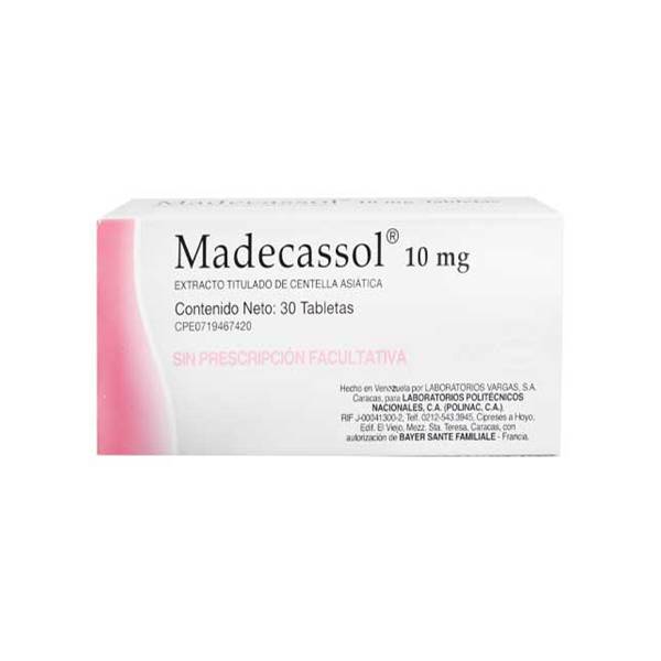 Madecassol Centella Asiática 10mg 30 Tabletas - Polinac - Farmadon - La ...