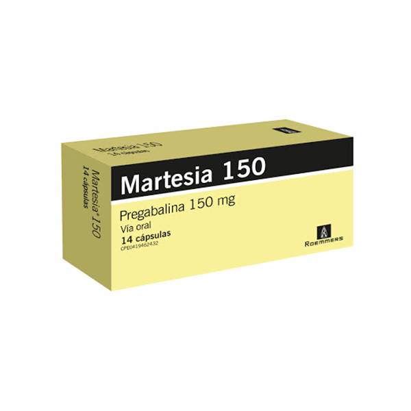 Martesia Pregabalina 150mg x 14 Cápsulas - Roemmers - Farmadon - La ...