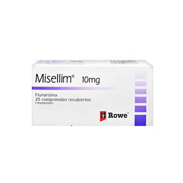 Misellin Flunarizina 10mg x 20 Comprimidos - Rowe - Farmadon - La ...