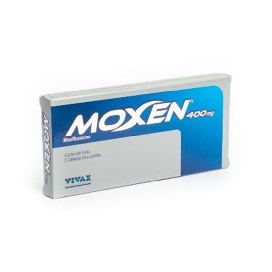 Moxen Moxifloxacina 400mg x 5 Tabletas - Vivax - Farmadon - La Farmacia ...