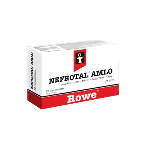 Nefrotal Amlo Losartán Potásico + Amlodipina 50mg/5mg x 30 Comprimidos ...