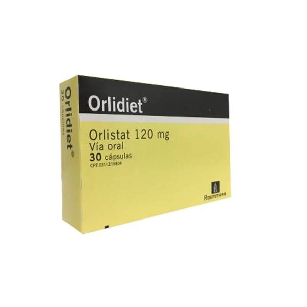 Orlidiet Orlistat 120mg x 30 Cápsulas - Megalabs - Farmadon - La ...