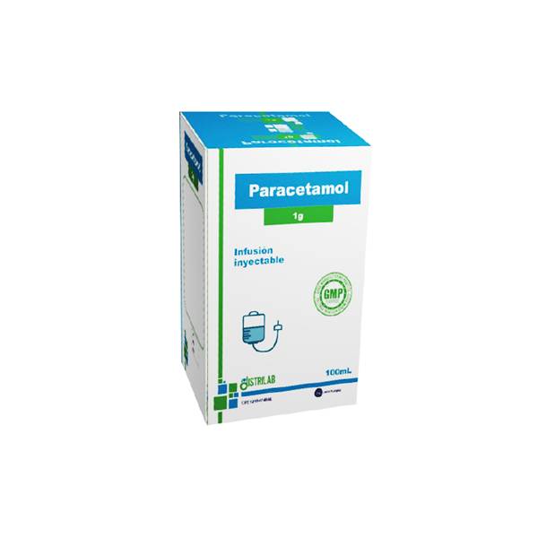 Paracetamol Ampolla 1Gr/100Ml I.V - Distrilab - Farmadon - La Farmacia de la Esquina