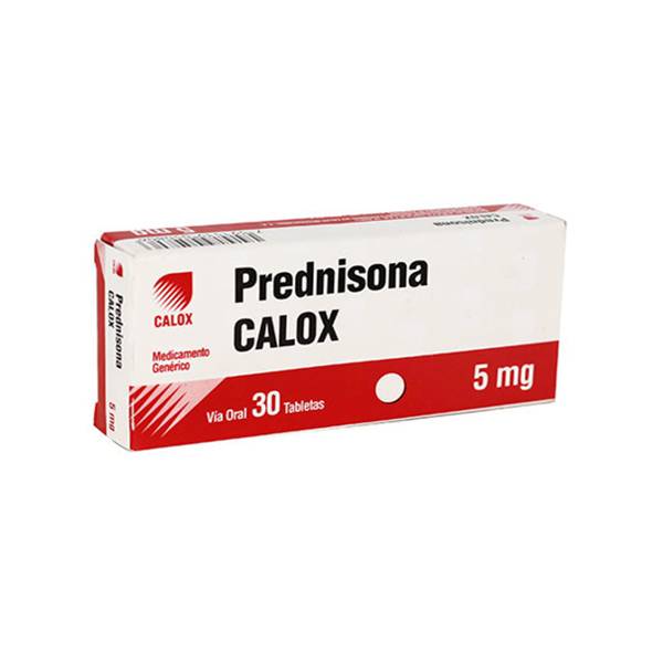Prednisona 5mg x 30 Tabletas - Calox - Farmadon - La Farmacia de la Esquina
