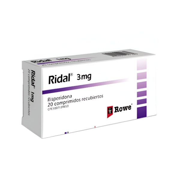 Ridal 3mg Risperidona x 20 Comprimidos - Rowe - Farmadon - La Farmacia ...
