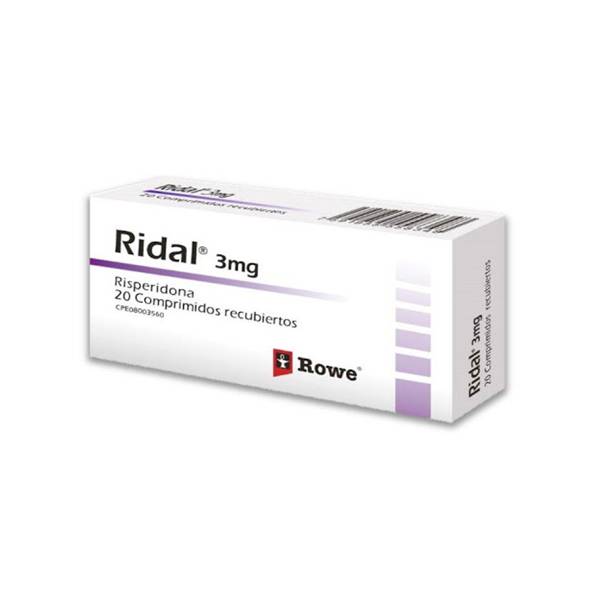 Ridal 3mg Risperidona x 20 Comprimidos - Rowe - Farmadon - La Farmacia ...