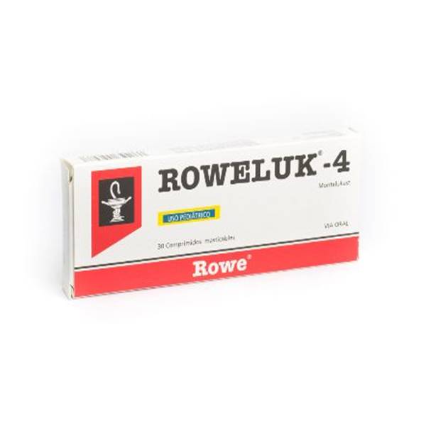 Roweluk Montelukast Pediátrico 4mg x 30 Comprimidos - Rowe - Farmadon ...