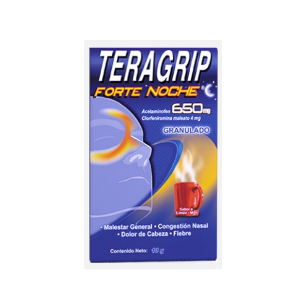 Teragrip Forte Noche En Sobre Acetaminofén+Clorfenamina 10 gr - Farma ...